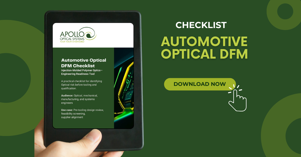 Automotive Optical DFM Checklist